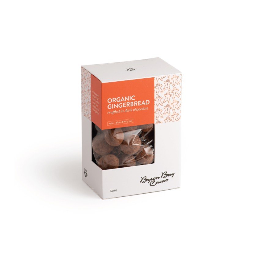 Organic Gingerbread in Dark Chocolate – Byron Bay Cacao